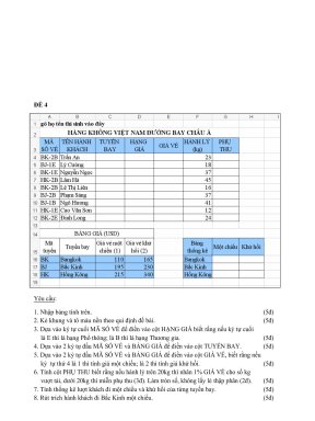 Baitap ex4 đáp án bài tập excel - Tài liệu text
