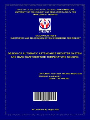 Design of automatic attendance register system and hand sanitizer with ...