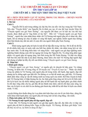 Chuyen de nghi luan van hoc on thi vao 10