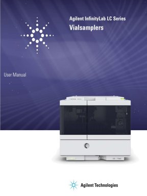Agilent infinitylab lc series vialsamplers (g7129a b c) user manual