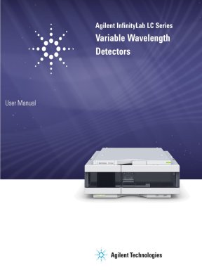 Agilent infinitylab lc series variable wavelength detectors (g7114a b ...