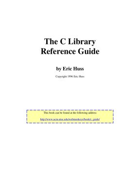The C Library Reference Guide