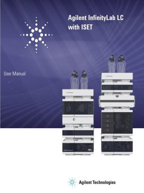 Agilent infinitylab lc with iset user manual