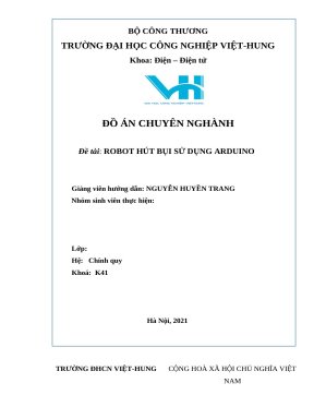 Đồ án robot hút bụi sử dụng arduino