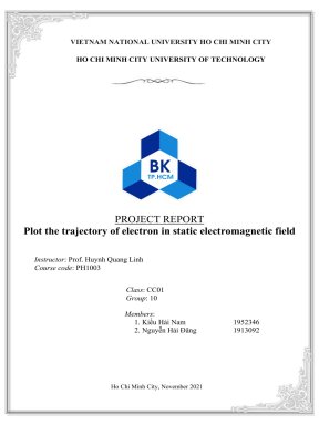 Project report plot the trajectory of electron in static ...