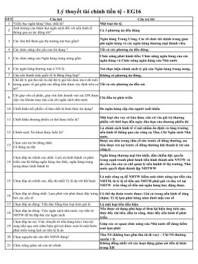 Eg16 lý thuyết tài chính tiền tệ 96 câu