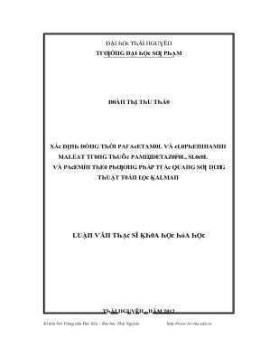 Luận văn xác định đồng thời paracetamol và clopheninamin maleat trong ...