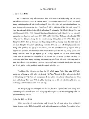 Tiểu luận Lịch sử Đảng HIS 362 DTU