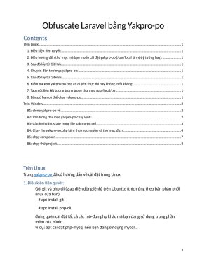Obfuscate laravel bằng yakpro trên Window