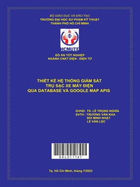 Thiết kế hệ thống giám sát trụ sạc xe máy điện qua database và google ...