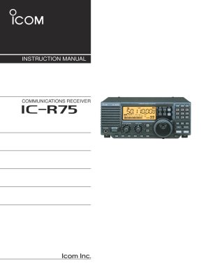 Icom ic r75 user manual