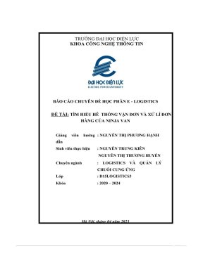 Đ t i t m hi u hê th!ng vận Đơn v xử lí Đơn h ng của ninja van